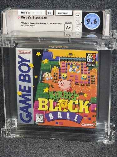 Gameboy KIRBY'S BLOCK BALL Wata 9.6 A+ New Sealed VGA Game Boy Nintendo ...