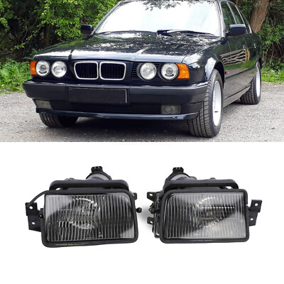 Fog Lights Lamps Cover Driving Lamp Assembly For BMW E34 M5 520 525 530 ...