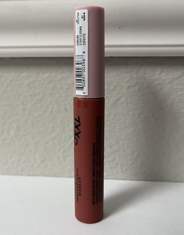 NYX Lingerie XXL Matte Liquid Lipstick STRIP'D DOWN Full Size .13oz/4ml ...
