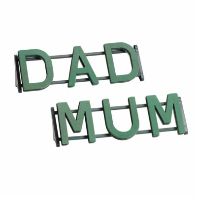 DAD MUM NAN SON ETC Floral Foam Funeral Tribute Frame with Stand ...