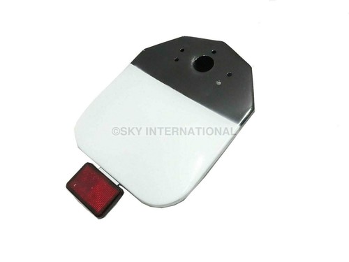 Rear Number Plate With Reflector Compatible With Royal Enfield Bullet ...