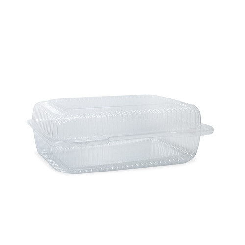 OPS Plastic Food Container Clear (Inside 8.25" L x 5.125" W x 3.125" D ...