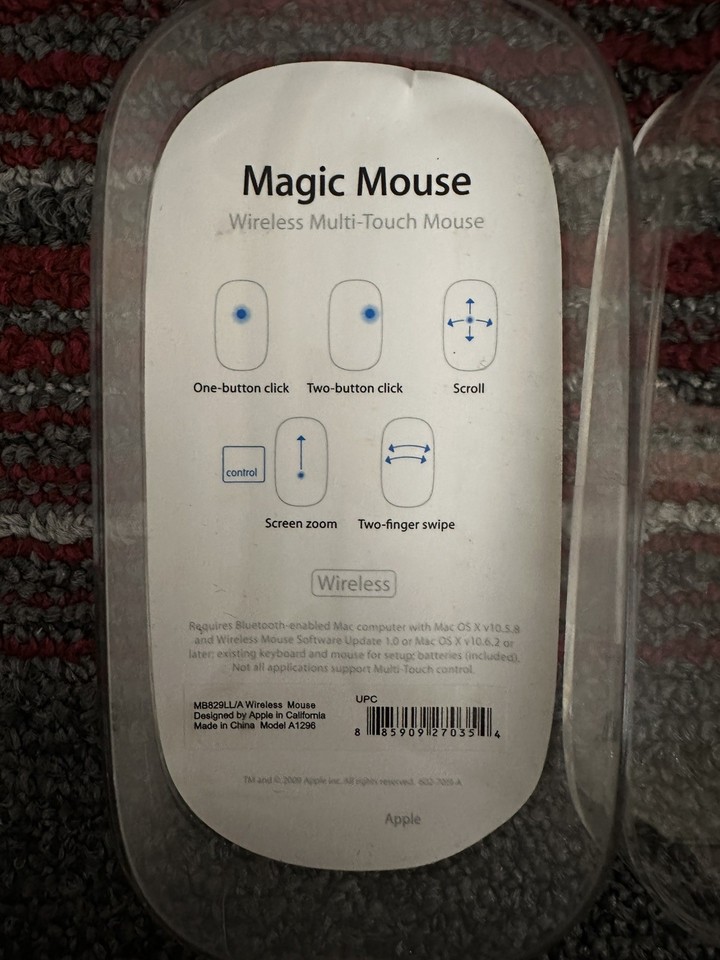 Apple Magic Bluetooth Wireless Mouse A1296 White | eBay