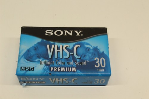 Vintage Sony VHS-C Premium Recording Tape TC-30VHGL 30 Min Factory ...