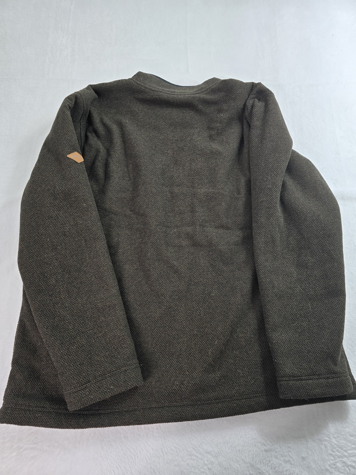Orvis Classic Collection Men's XL Sherpa Lined Pullover Sweater Brown 1 ...
