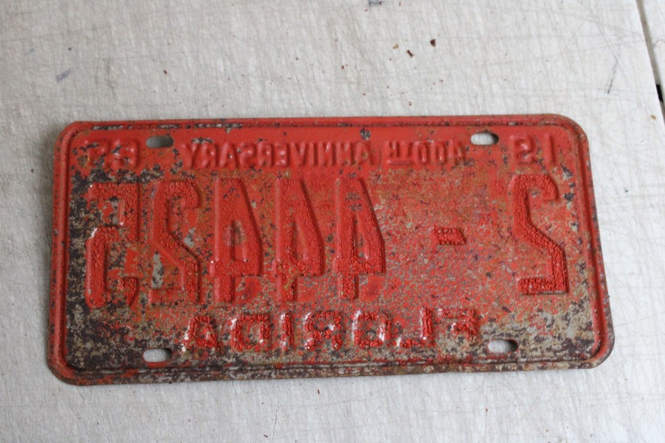 1965 Florida License Plate Tag 400th Anniversary 2-44425 | eBay