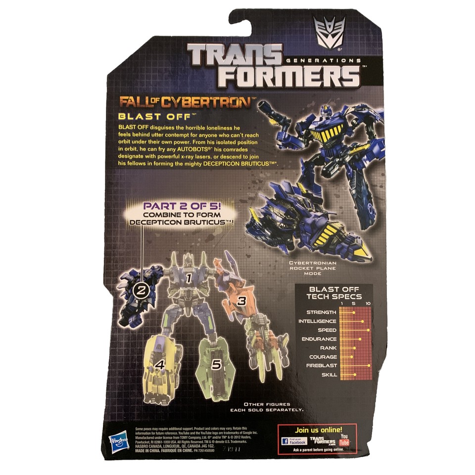 Transformers Fall Of Cybertron Bruticus Deluxe FOC Combaticons Complete ...