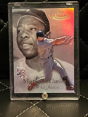 1999 Topps Gold Label Race to Mark McGwire Hank Aaron #RA1 Baseball ...