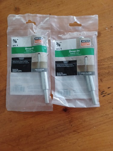 (2) Simpson Strong-Tie DIAST37P1 3/8" inch Drop-In Anchor Setting Tools ...