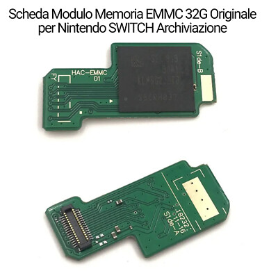Scheda Modulo Memoria EMMC 32G Originale per Nintendo SWITCH ...