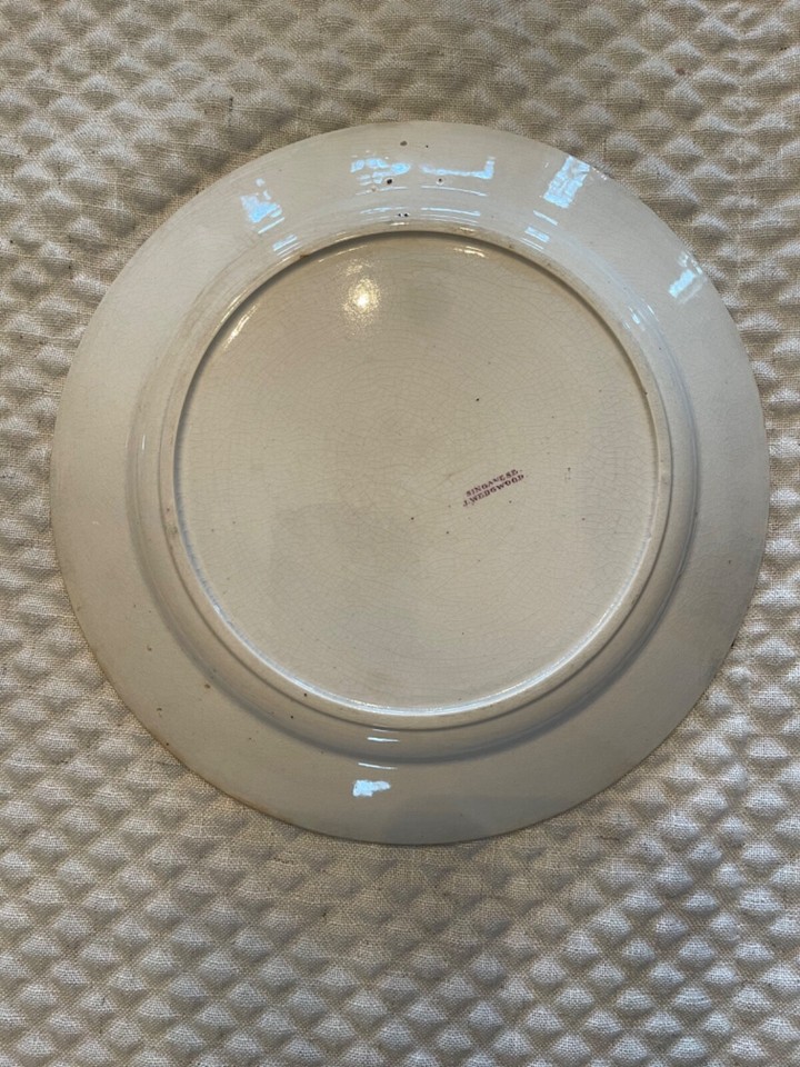 Antique Singane(ese) SP, J(ohn) Wedgwood Purple Transfer Dinner Plate ...