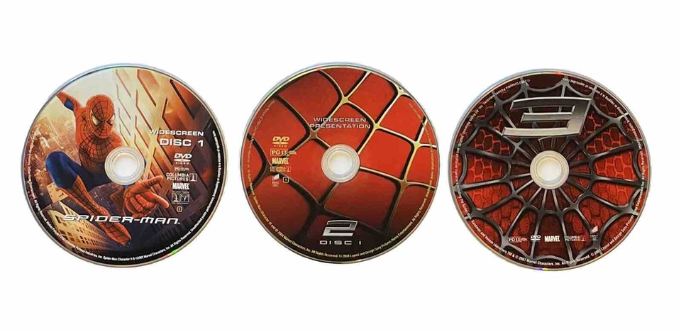 Spider-Man Triple Feature (DVD, 2007) Three-Disc Set, No Insert/Booklet ...