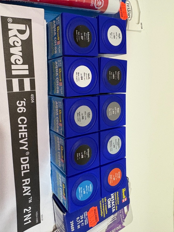 REVELL PAINT 56 CHEVY DEL RAY INSTRUCTIONS AND SUPPLIES NO CAR | eBay