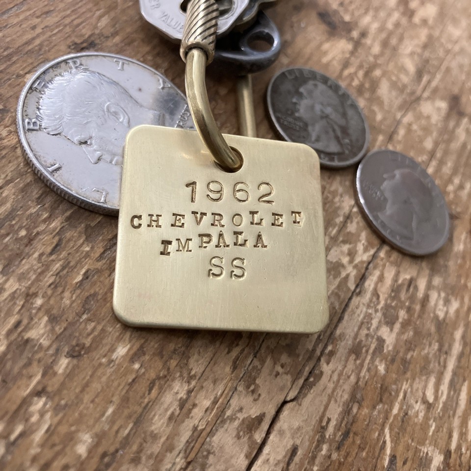 1962 Chevrolet IMPALA SS Solid Brass Key Fob ‘62 | eBay