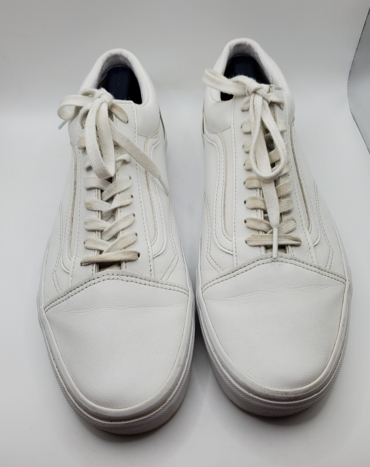 Vans Off The Wall Men’s 721356 White Casual Skate Shoes Size 12 Lace Up ...