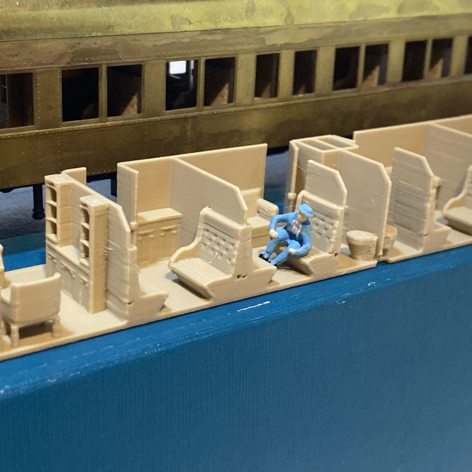 HO Scale interior Fits Lambert Brass Observation Car Read Please | eBay
