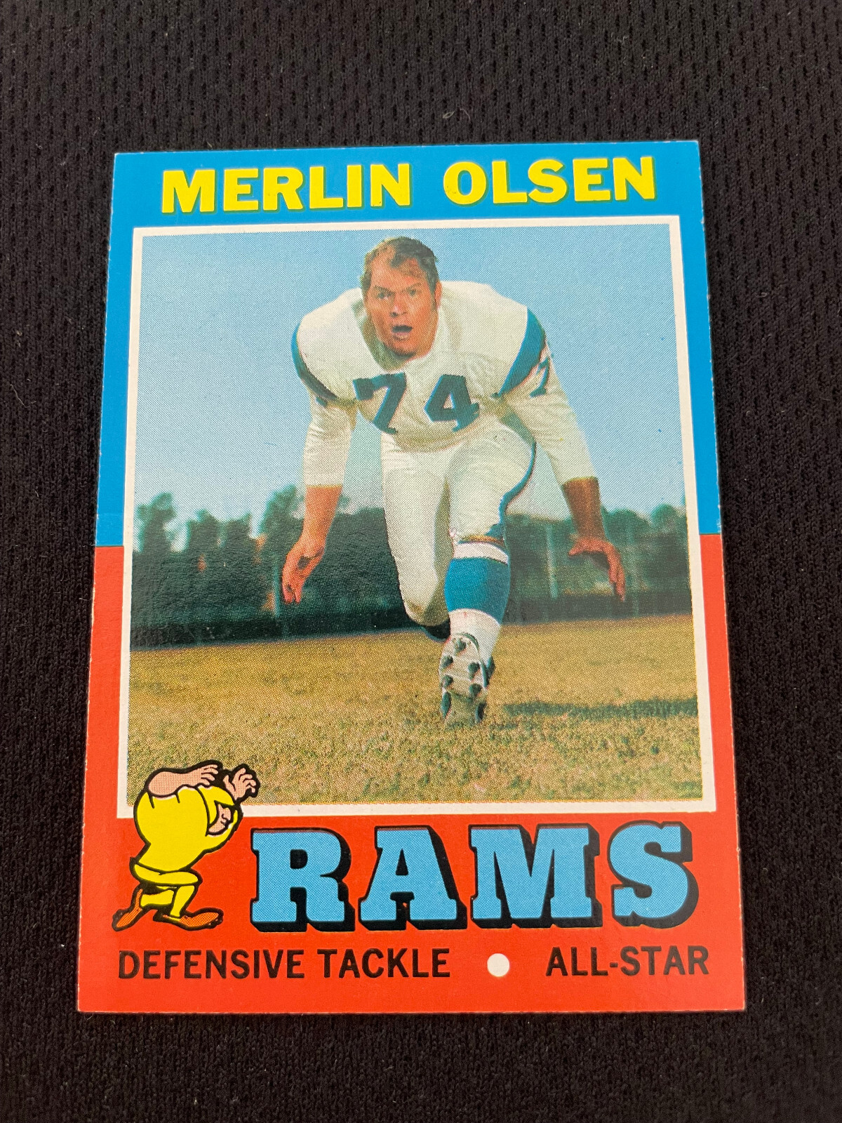 MERLIN OLSEN 1971 TOPPS LOS ANGELES RAMS LEGEND FOOTBALL CARD | eBay