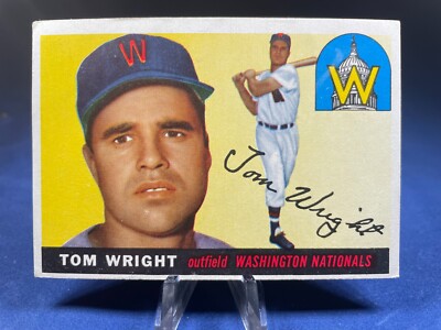 1955 Topps Baseball Card Tom Wright #141 Washington Nationals | eBay