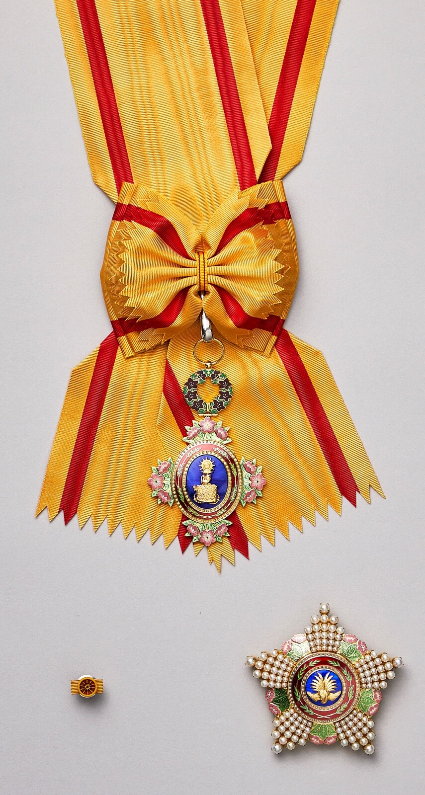 RARE Japan Grand Cordon Order of The Precious Crown First Class Sash ...