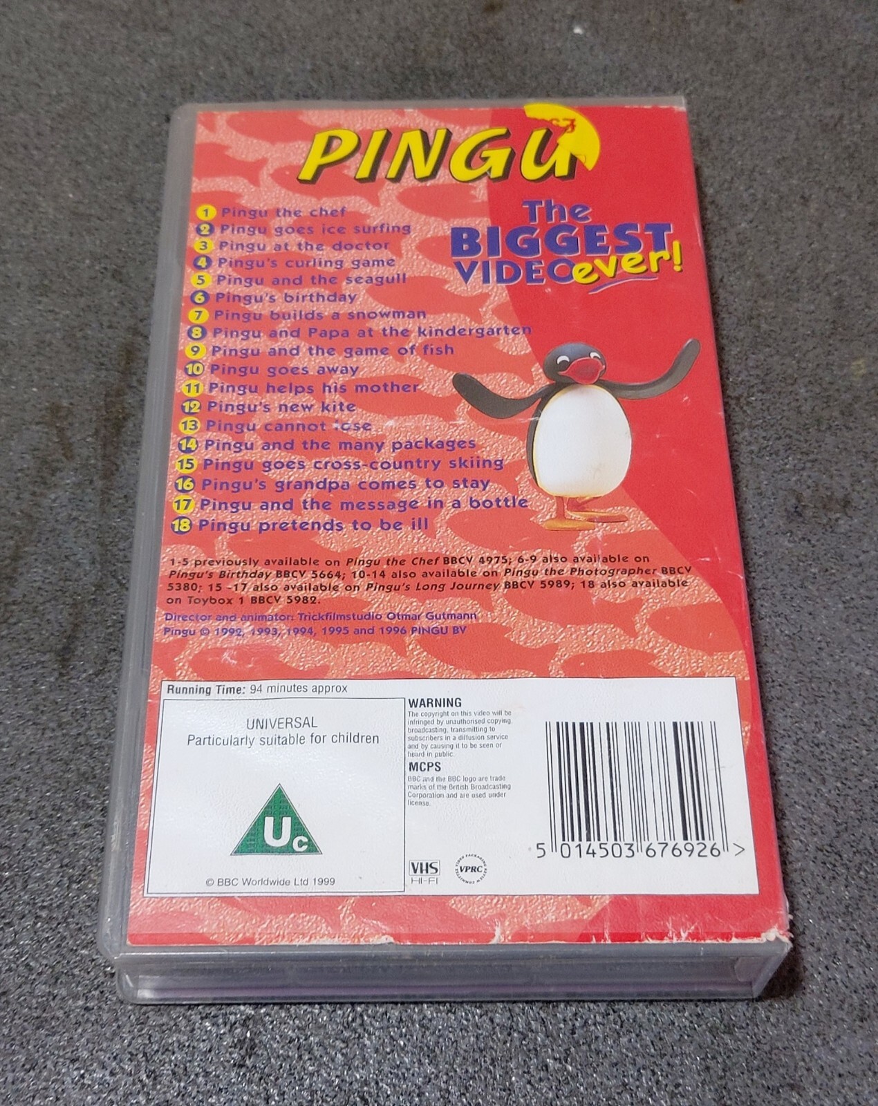 Pingu - The Biggest Video Ever (VHS, 1999) (VB2) 5014503676926 | eBay