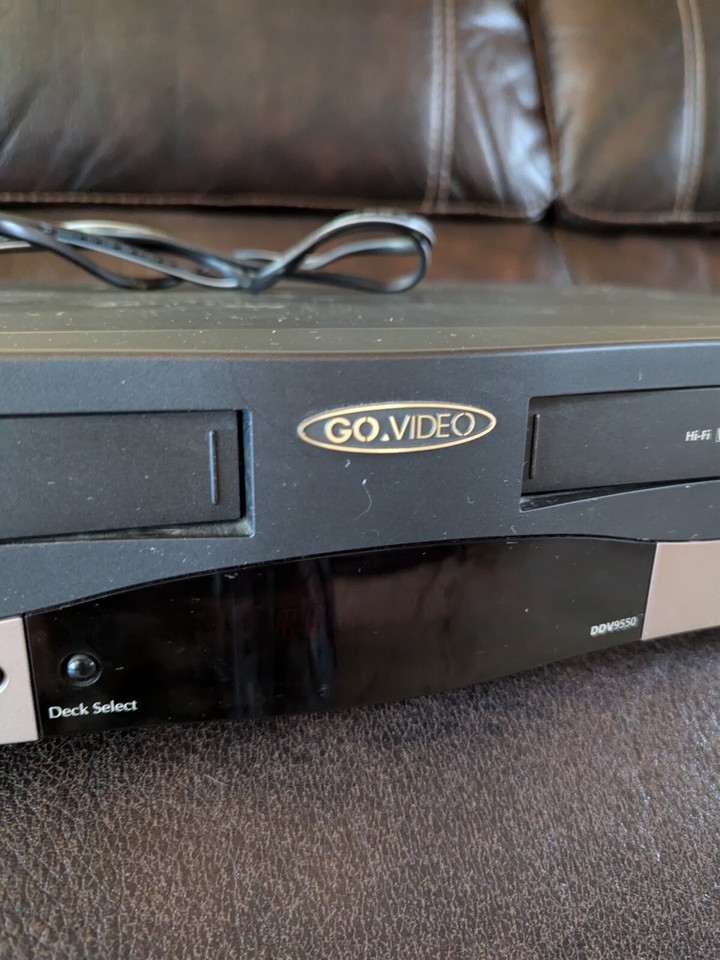 Go Video VCR Dual Deck VHS Recorder Player Model DDV9550 No Remote ...