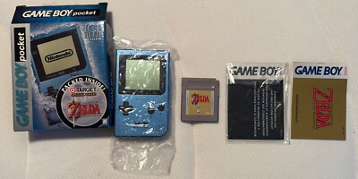 Barely Played Ice Blue Game Boy Pocket Zelda & Link’s Awakening From ...