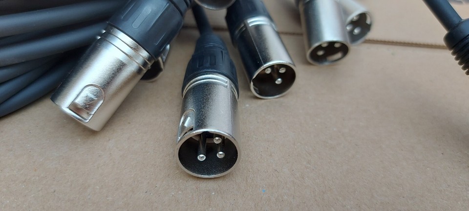 10 x XLR - Link/Mic Cables 2Metre Bulk Packed. Good Quality Cable ...