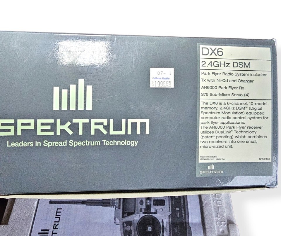 Spektrum SPM2460 DX6 2.4GHz DSM W Charger and Bind Plug | eBay