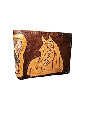 Men's Western Wallet Genuine Leather Cowboy Rodeo Wallet Billetera ...