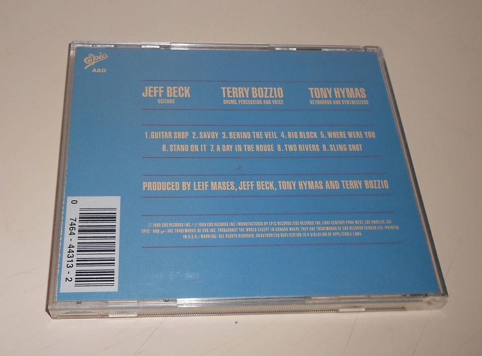 Jeff Beck Beck's Guitar Shop CD Terry Bozzio | eBay