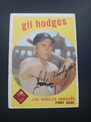 1959 Topps Gil Hodges Los Angeles Dodgers #270⚾⚾🎆 VG | eBay