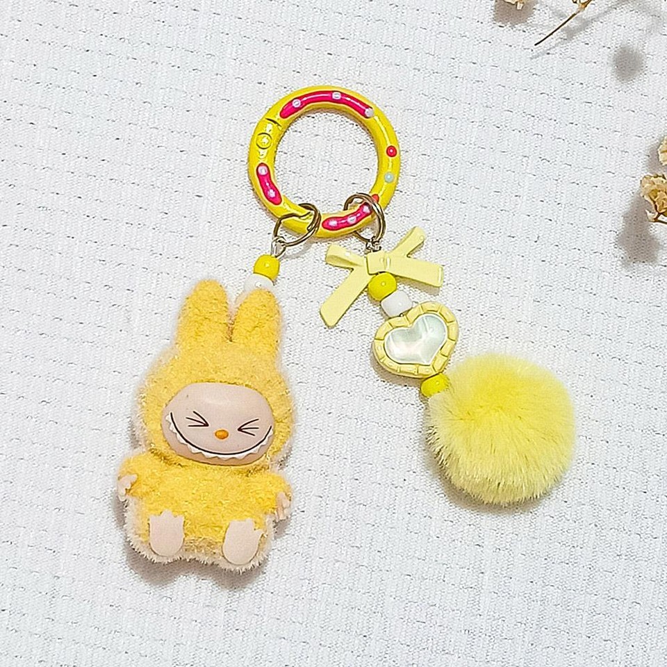 LABUBU Mini Keychains - Phone Ornaments Bag Car KeyChain Pendant | eBay UK