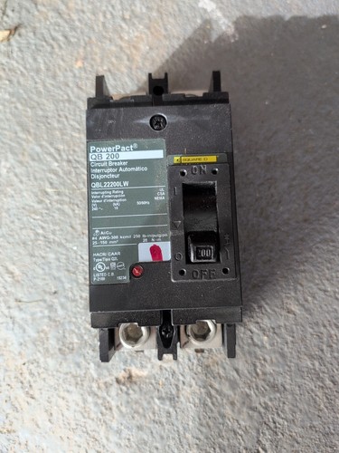 SQUARE D QGL22200LW QG200 POWER PACT CIRCUIT BREAKER 200A 2 POLE | eBay
