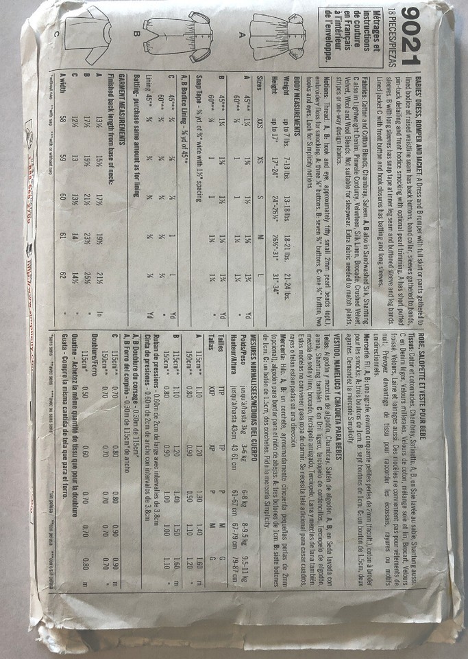 Simplicity Fairy Tale Pattern 9021 | eBay