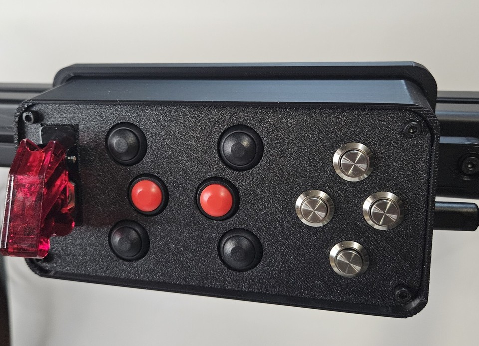 Sim Racing 10 button, one led toggle switch button box for pc gaming | eBay