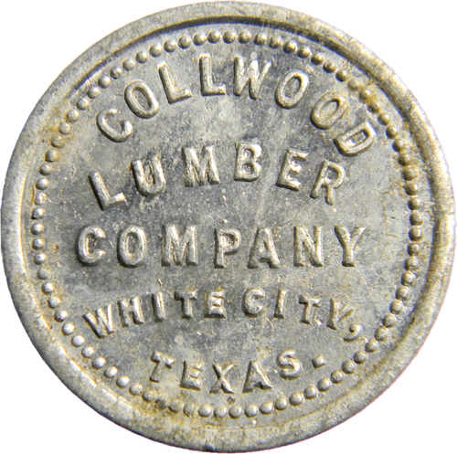 White City Texas, Collwood Lumber Company 5 Token (03756) | eBay