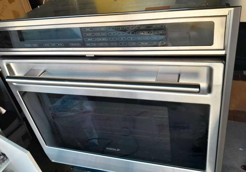 Wolf 30" SO30F/S L-Series Single Wall Electric Built-In Oven Stainless ...