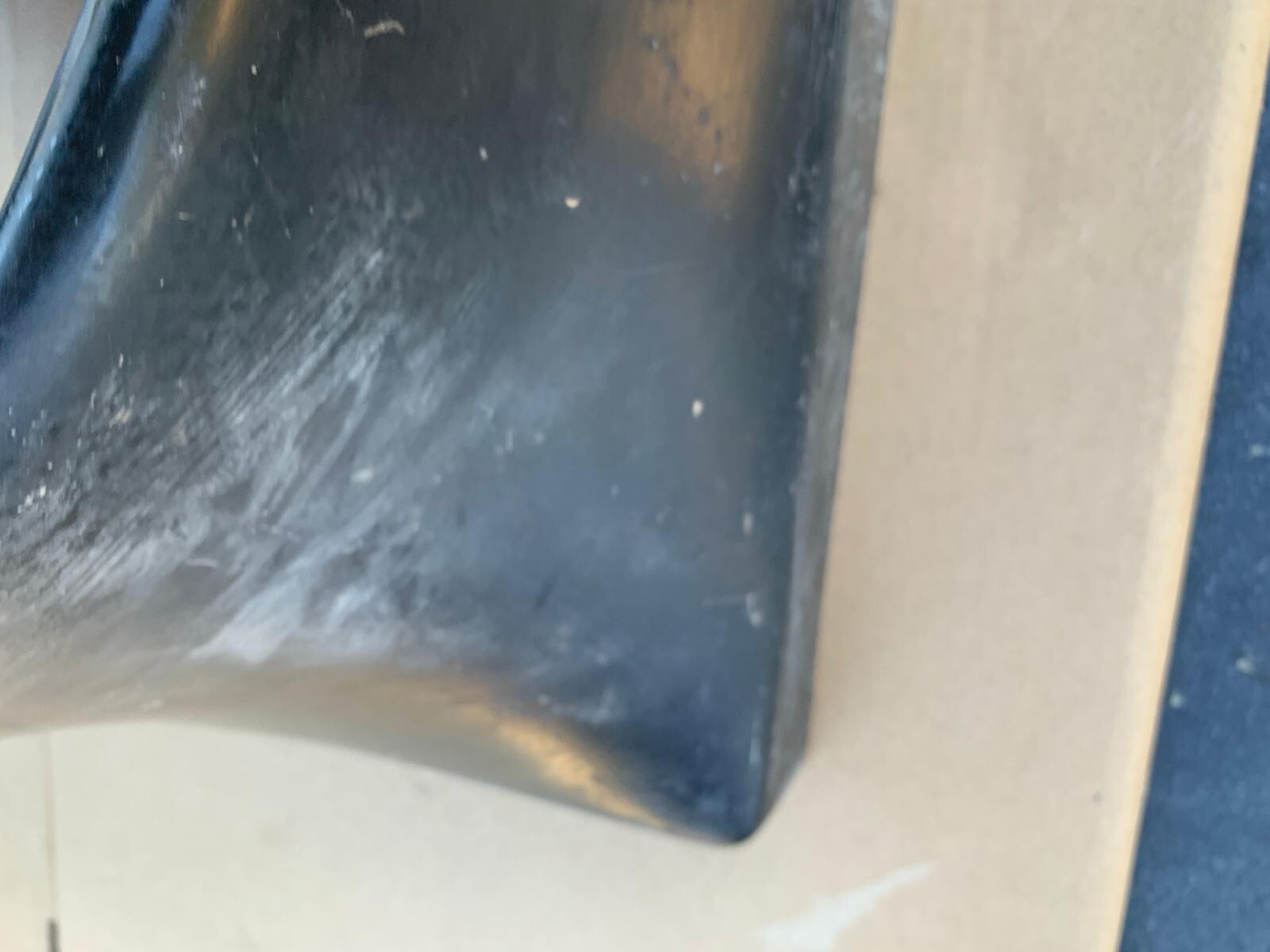 SCRATCHED/DENTED DOUBLE 10 fiberglass speaker box FACEPLATE MDF BLACK ...