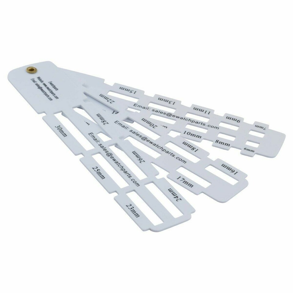 WATCH STRAP BAND & LUG MEASURING RULER GAUGE FOR ALL WATCHES 6MM TO ...