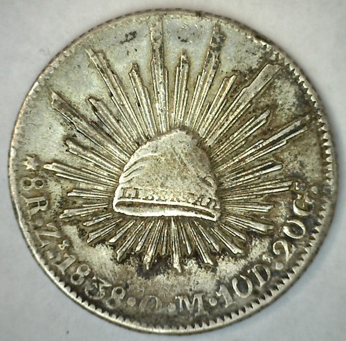 1838 OM Mexico Silver 8 Reales Coin Circulated Mexican 8R | eBay