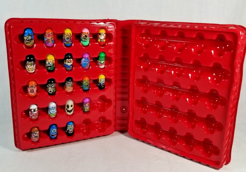 Mighty Beanz Mixed Lot Of 22 Beans in Series 2 Red Carrying Case Ghost ...