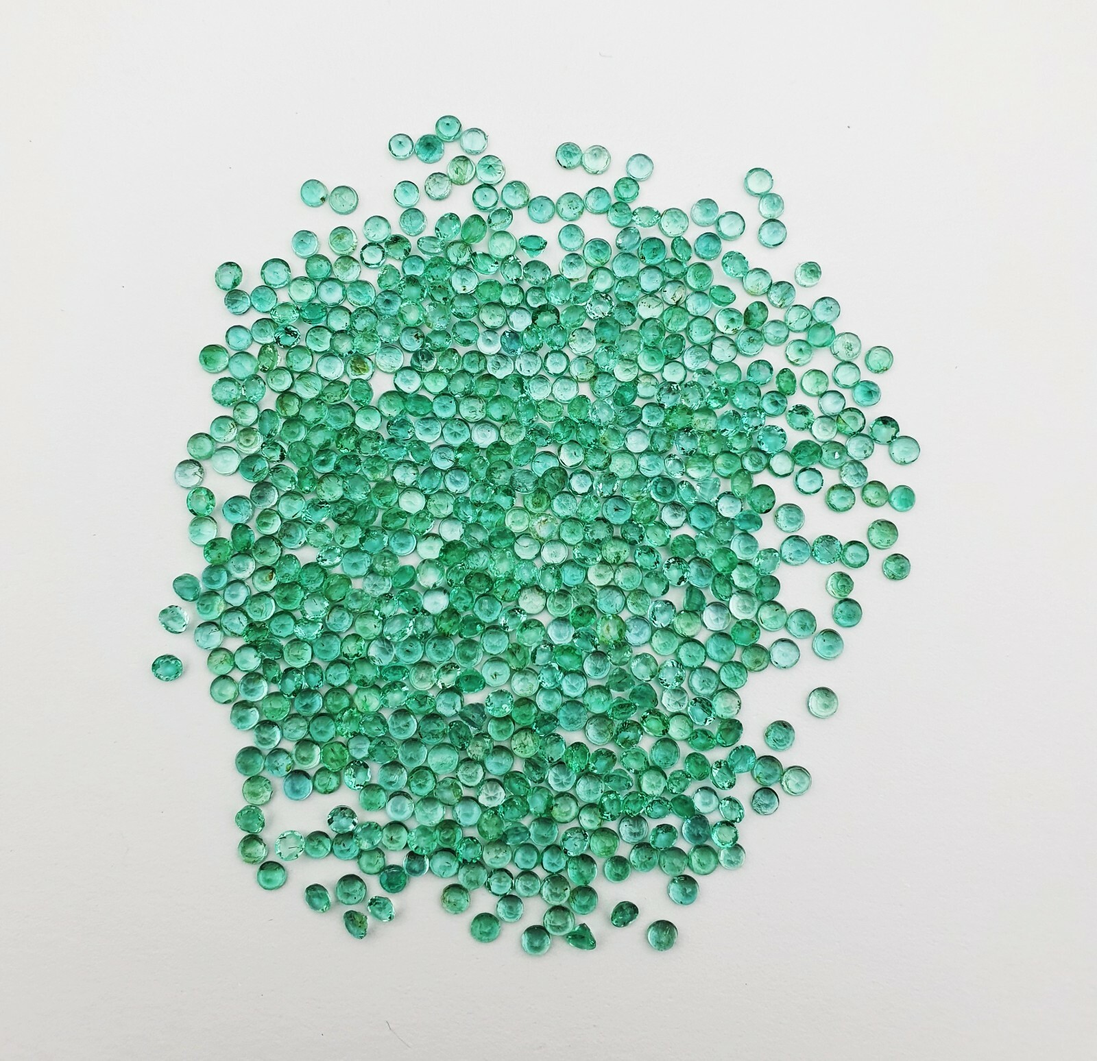 Natural Emerald Round Cut Loose Gemstone Lot 25 Pcs 2.50 MM | eBay