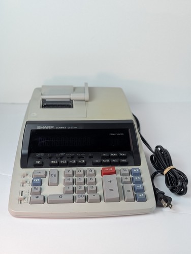 Sharp Compet QS-2770H Printing Calculator Item Counter **TESTED WORKING ...