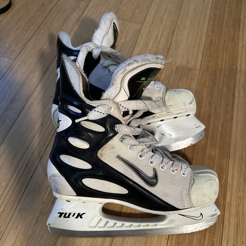 Nike Zoom Air White Ice Hockey Skates Sergei Fedorov Tuuk Blade Sz US 9 ...