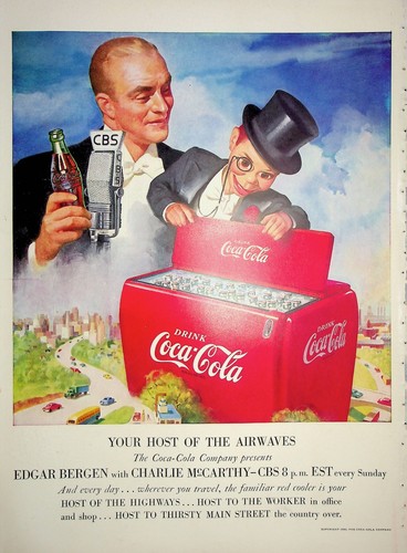 Original 1950 Vintage Print Ad: Host of Airwaves with Freezer full of ...