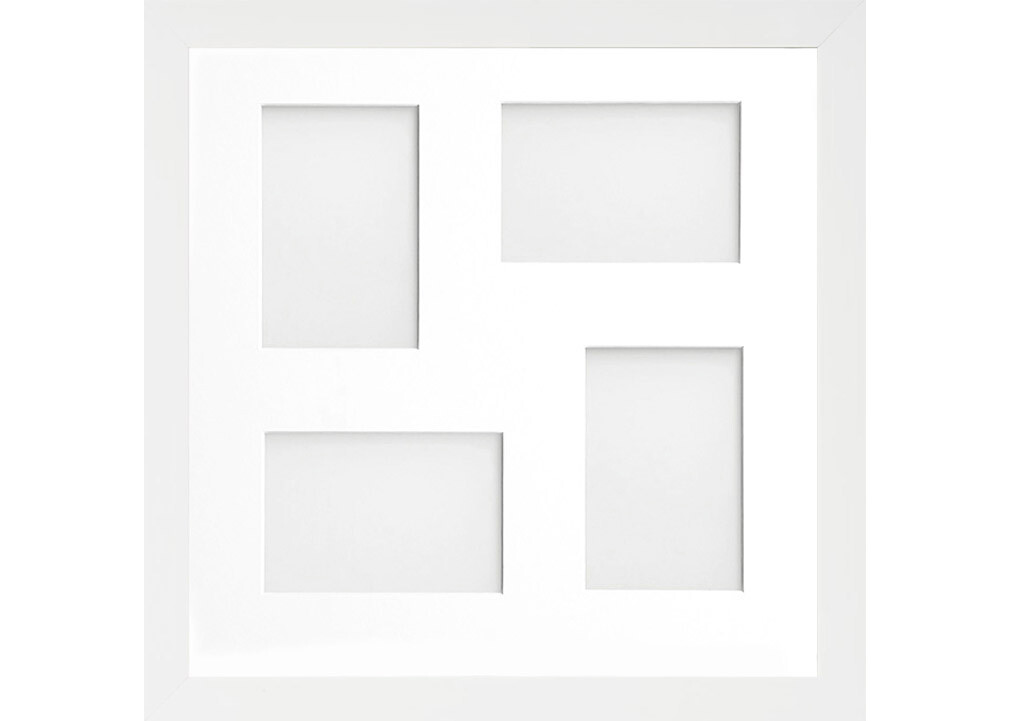 Multiple Photo Picture Frame Glossy White Candy Range with Multi ...