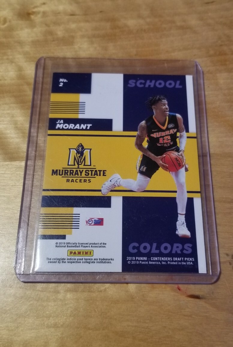 2019-20 Panini Contenders Draft Picks - School Colors Ja Morant #2 (RC ...