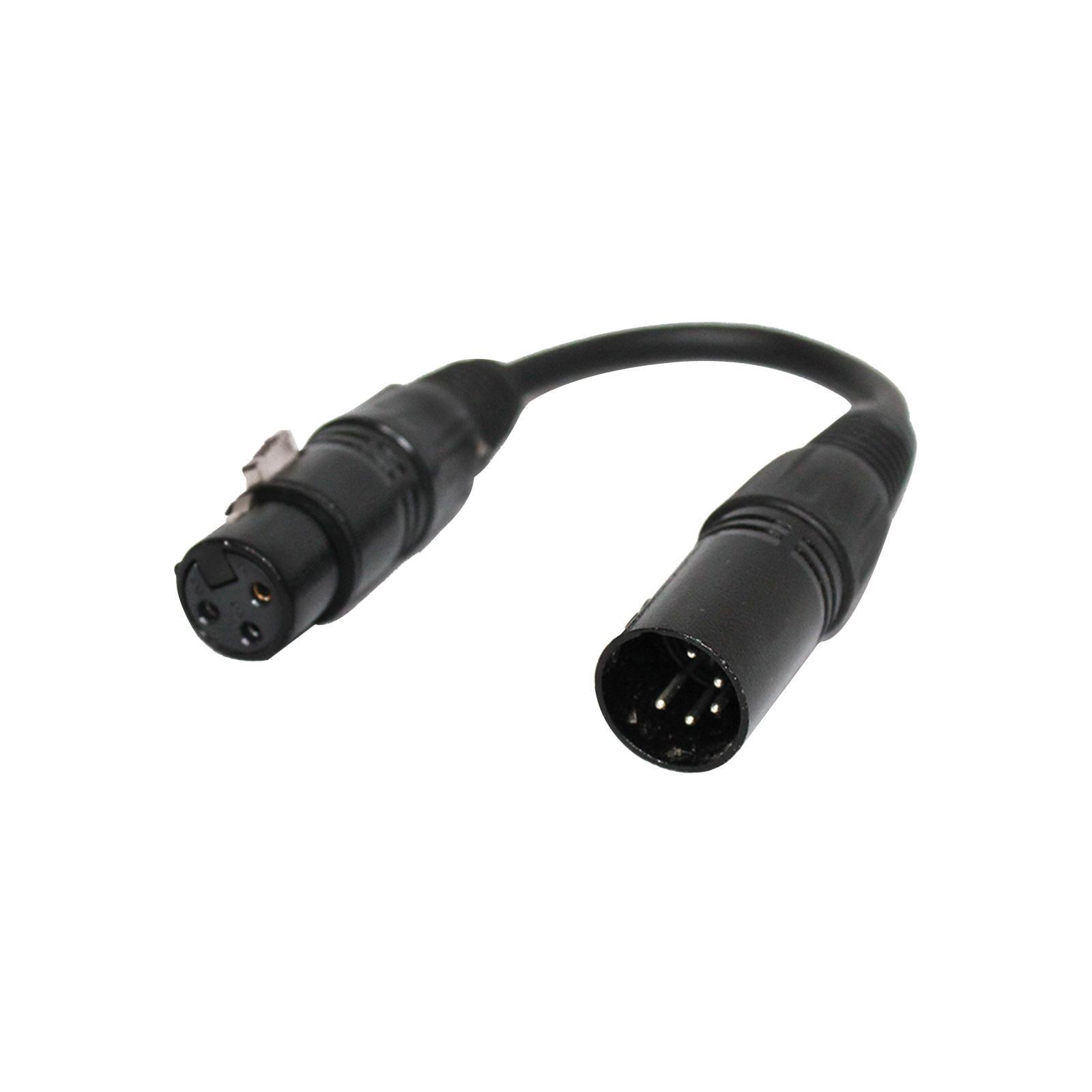 ProX XC-DMX5M3F 6" Male DMX 5-Pin to Female DMX 3-Pin Cable | eBay