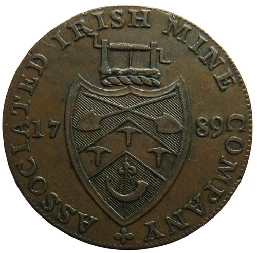 1789 Cronebane Halfpenny Token Associated Irish Mine Company | eBay