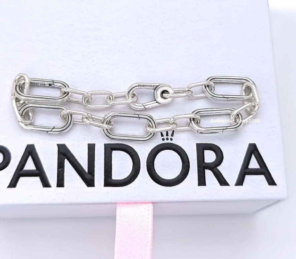 100% Authentic 925 Silver PANDORA ME Five Openable Link Chain Bracelet ...